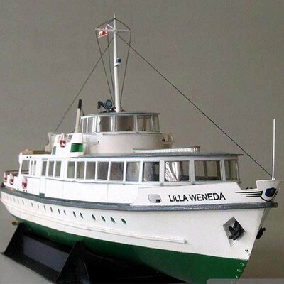 Self-assembly Polish Ferry Boat Model Diy 3D Ferry Puzzle Bo