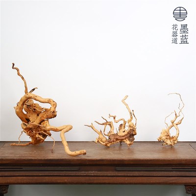 自然风化杜鹃根枯木树根插花造景木雕微景观鱼缸木头摆件装饰