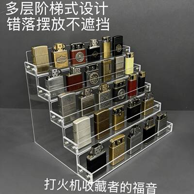 亚克力透明收阶架梯式展HQ202604示架桌面置物多吧层唧纳气垫展示