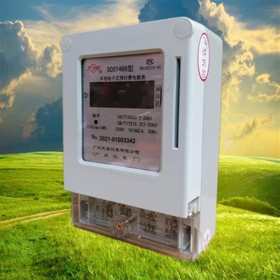 广州仪表厂预付费电度表20-80A插卡充费电表适用商用通用型