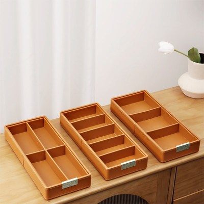 【首饰收纳新款】不止收纳玄关桌面分格收纳盒手表眼镜钥匙托盘