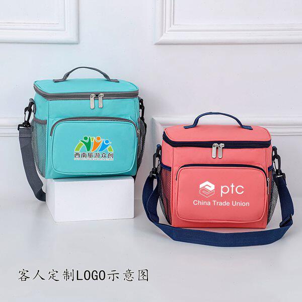 便携保温包定制公司logo旅行单肩便当包户外野餐包冰包送客户礼品