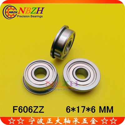 不锈钢 法兰轴承 SF606ZZ F606ZZ SF606 -2RS DDLF-1760 6*17*6