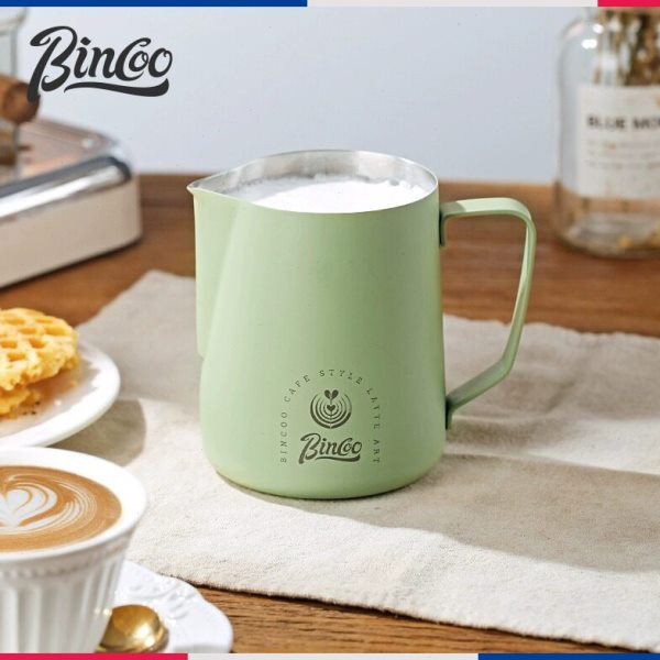 Bincoo拉花缸咖啡拉花神器尖嘴奶缸不锈钢奶泡杯专业打奶缸拉花杯