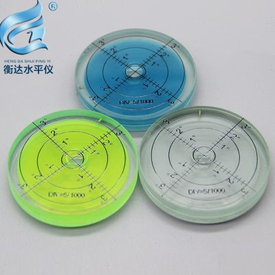 全玻璃水平气泡万向水准器60mm圆水准仪高精度水平仪便携式水准泡