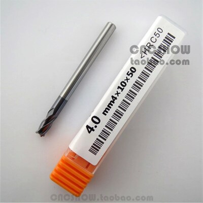 4刃平面50度立铣刀CARBIDE END MILLS 4F-4*4*10*50 HRC50