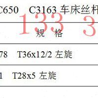 沈阳机床厂C650 C3163车床丝杠配件沈阳C650 C3163车床中丝杆配件