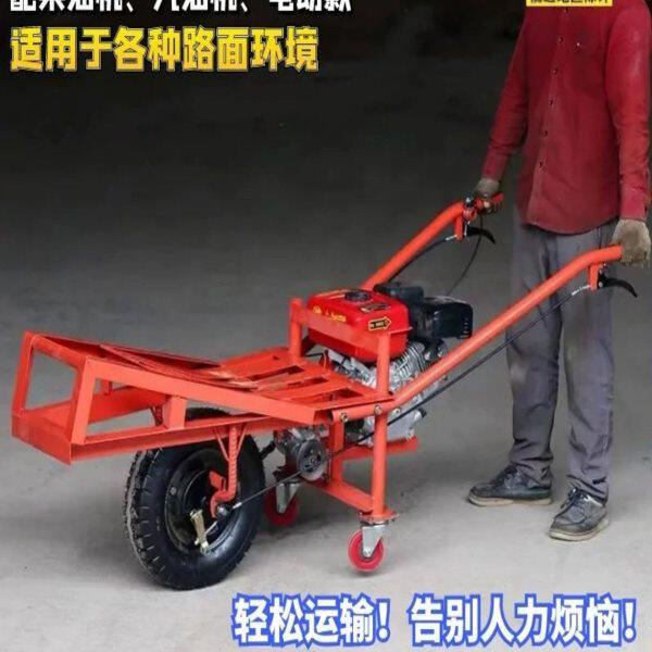 机动独轮车汽油农用三轮车鸡公车斗爬坡果园转运手推车油动运输车