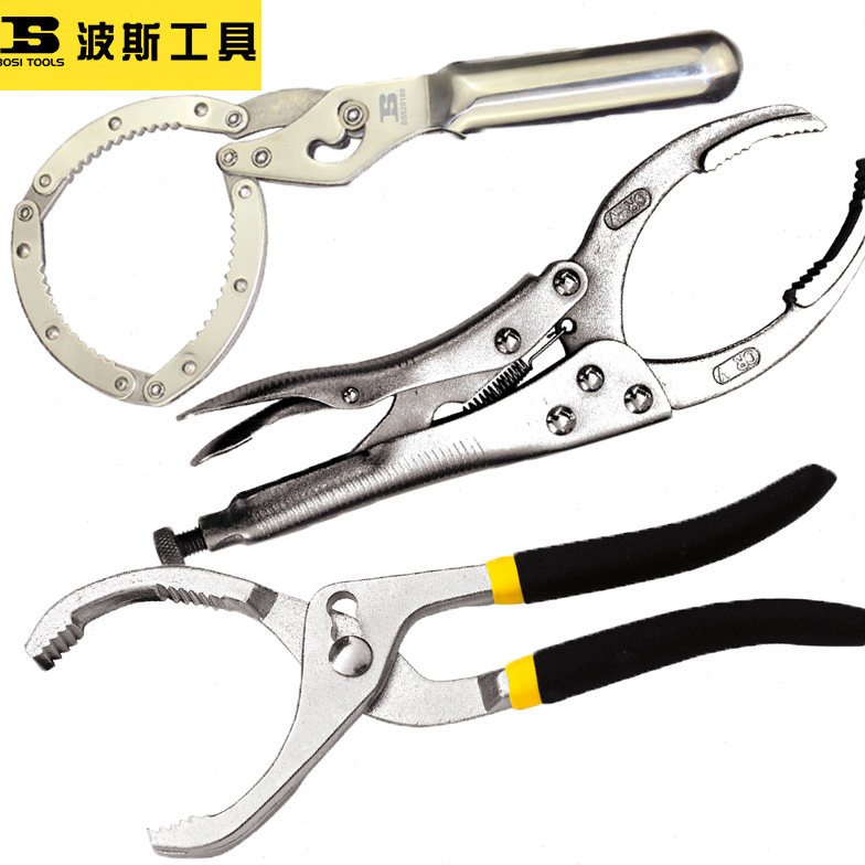 波斯新款高碳钢大力钳滤清器格扳手换机油滤芯拆装工具汽车
