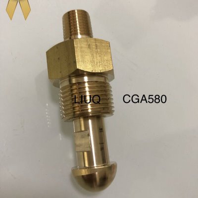 CGA580外螺纹接头NPT1/4减压器外螺纹接头 CGA580转接头钢瓶接头