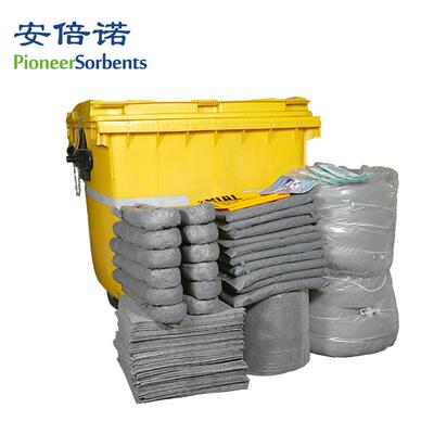 1100L通用吸附套装泄露处理装备船舶吸油套装吸油棉吸油毯吸油索