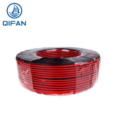 起帆电缆 RVB2芯0.5/0.75/1/1.5/2.5/4平方红黑电源线软线 100米