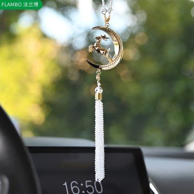 一路平安汽车挂件高档大气车内挂饰鹿2024新款Q女车载内饰品摆件