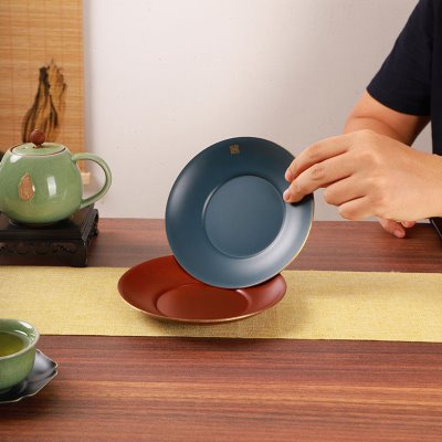 茶壶承手工黄铜壶承壶托茶道茶壶承茶具零配隔热茶托复古黄铜壶承