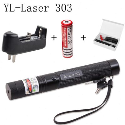 YL-Laser 303绿光红光紫色光激光灯手电筒电镭射教鞭售楼检测灯