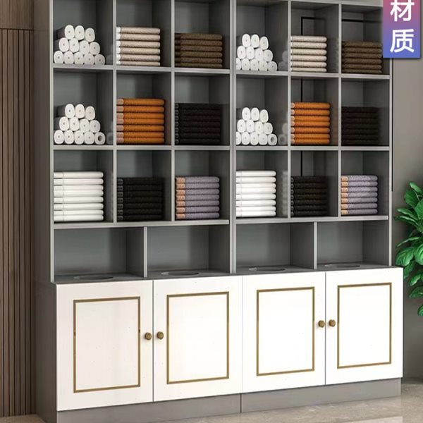 木质更衣柜理发店毛巾柜美发店储物柜美容院洗浴中心发廊产品展柜