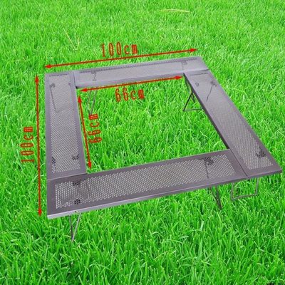 烧烤桌面户外烤炉台面台子休闲烤桌篝火桌子野餐便携带包坐着新款