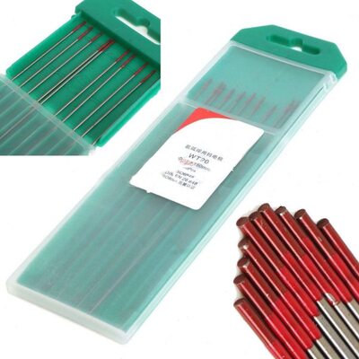 10pcs WT20 Tungsten Electrode Professional Tig Rod 2% Lantha
