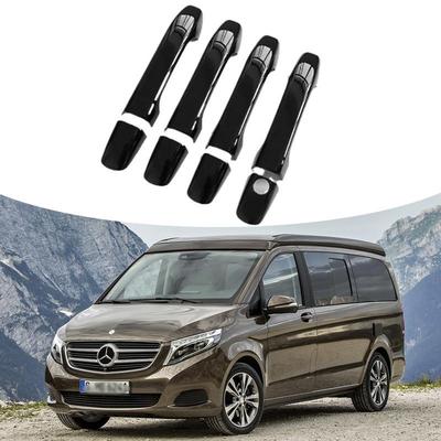 适用于14-20款奔驰威霆VitoW447拉手亮黑门外把手碳纤纹门碗装饰