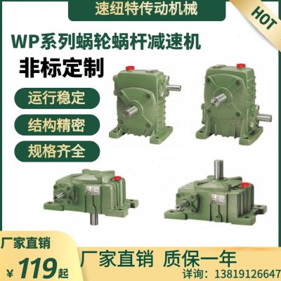 蜗轮蜗杆减速机WPA/WPS/WPO/WPX(40-250)铁壳卧式小型变速器