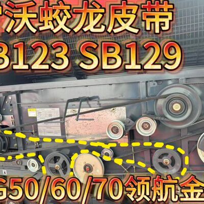 雷沃RG50/60/70/80收割机配件原装大功率SB123 SB129搅龙皮带金刚
