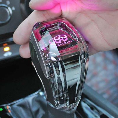 适用汽车配件水晶档把Q50LQ60QX80Q70L带灯发光档把档杆改装