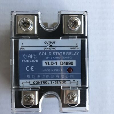 YLD-1 D4890广东粤利德固态继电器80A直流控制交流单相固态D48120