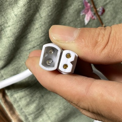 电热毯暖脚垫盐包热敷袋电源线暖桌垫线开关线两档温控充电线插头