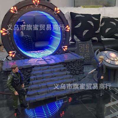 现货跨境Stargate星际之门发光电视剧电影纪念收藏品树脂工艺摆件