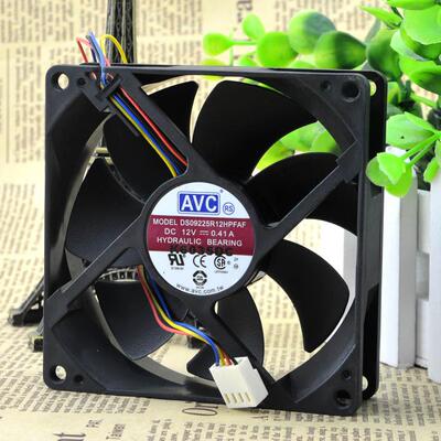 AVC 9025 9cm/厘米4针/线 DS09225R12HPFAF PWM CPU散热 机箱风扇