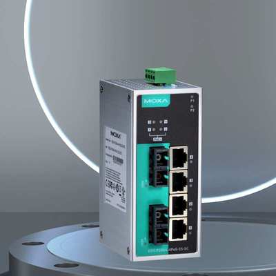 原厂现货摩莎 MOXA EDS-P206A-4PoE 6口交换机百兆