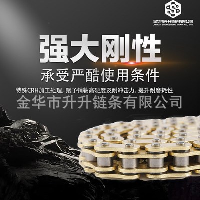 摩托车油封链428/520/525越野机车静音链条/加厚耐磨耐拉工厂直销