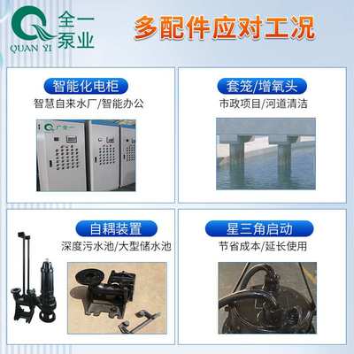 WQG款铸铁220V/380V潜水排污泵车库积水坑大通道污水泵单级河水泵