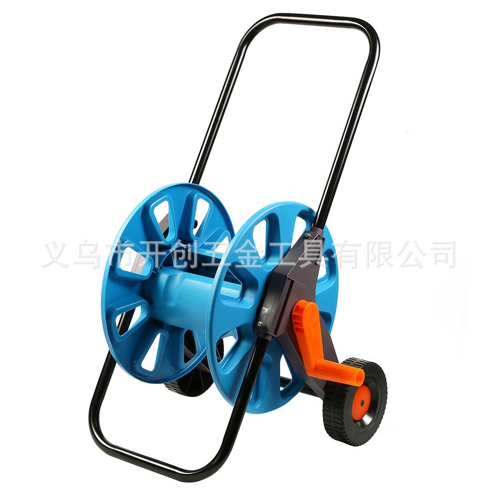 园林/园艺灌溉工具 塑料蓝色手推水管车带轮子 便捷水管车带滚轮