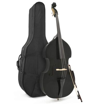 NAOMI 练习厂家直销 成人黑色低音提琴贝司 Double Bass 带盒