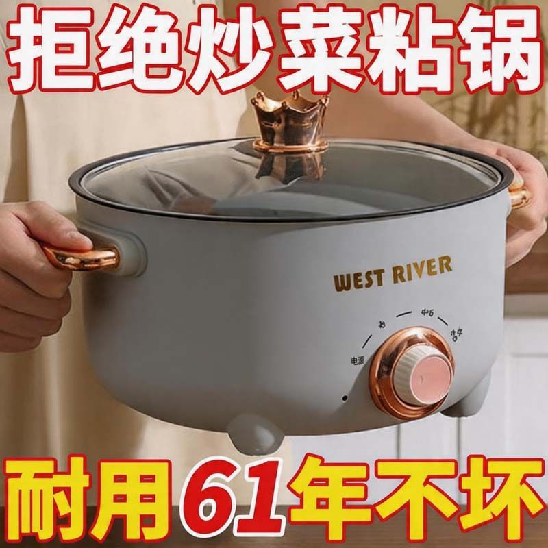 德国全自动烹饪锅一体家用电火锅多功能料理锅蒸煎炒涮不粘炒菜机