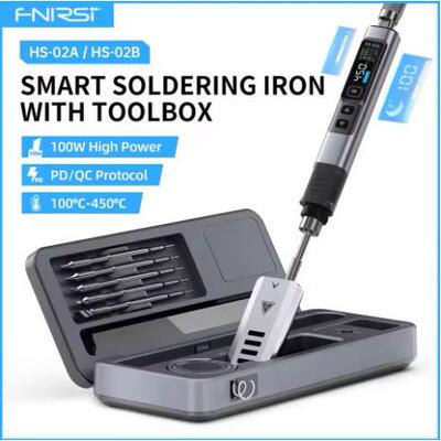 FNIRSI HS-02便携式加热工具箱套件100W功率可调温度快速加热设备
