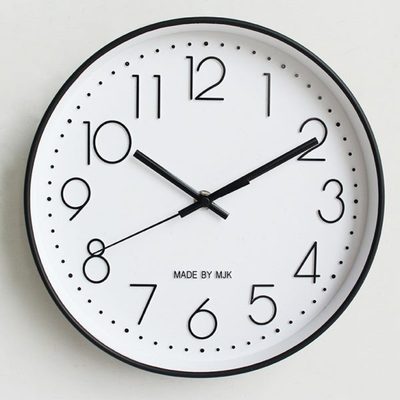 MJK简约现代钟表挂钟客厅2024新款家用时尚静音时钟挂墙轻奢创意