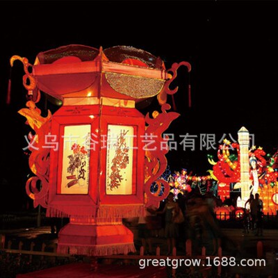 谷瑞工艺 中秋节花灯造型 大型灯会摆件 专业花灯厂家