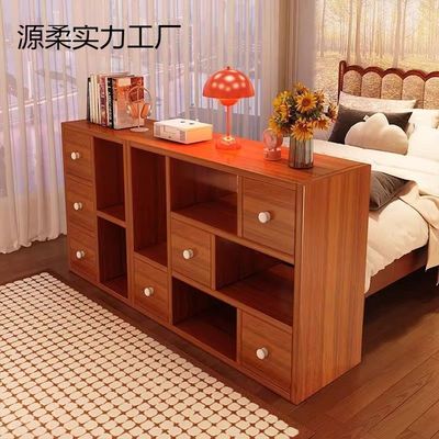 斗柜卧室靠墙储物柜新款收纳柜落地床尾置物柜床边简易中古五斗柜