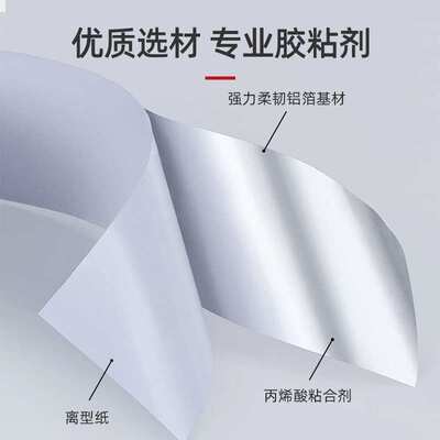 3m1520cw铝箔胶带 柔性耐高温丙烯酸胶带管道密封防水3m铝箔胶带