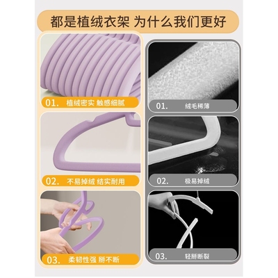 ?植绒衣架家用挂衣整理师无痕防肩角防滑衣挂架晾晒不起包神