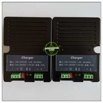 自动化发电机电瓶充电器市电充电器12V5A24V3A开关电源电瓶连接线