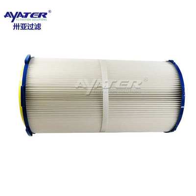 卅亚过滤 抛丸机扫地车除尘滤芯六耳快拆式粉尘滤筒344X214X600mm