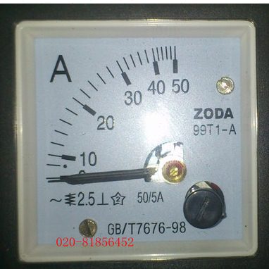 交流电流表99T1-50/5A 99T1-50A 99T1-75/5A 99T1-A SQ48-A