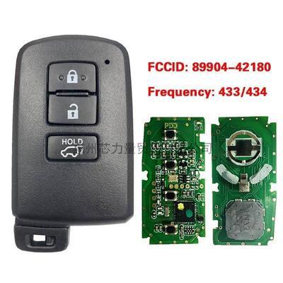 适用丰田RAV43键智能卡BA2EQP488433/434MHz89904-42180车钥匙