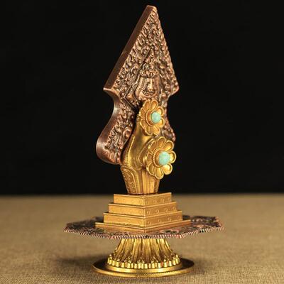 佛铜三根本食子垛玛朵玛总集大号密宗纯教尔器供品摆件尼泊法工艺