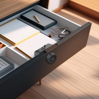 奇点F126F128F130储物柜梳妆台指纹锁抽屉智能电子锁