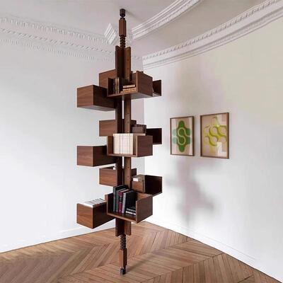 意大利设计师可旋转书架简约现代别墅豪宅Albero置物架陈列架花架