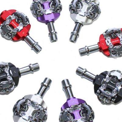 Gineyea山地自行车自锁锁踏铝合金SPD自锁脚踏带锁片密封轴承脚蹬